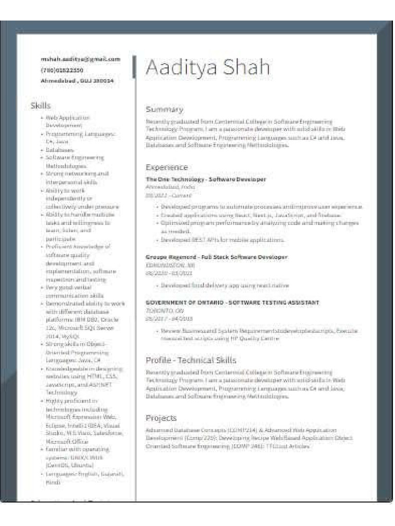 Aaditya Resume 24 | PDF