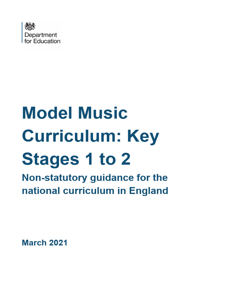 Model Music Curriculum Key Stage 1 2 FINAL | PDF | Rhythm | Tempo