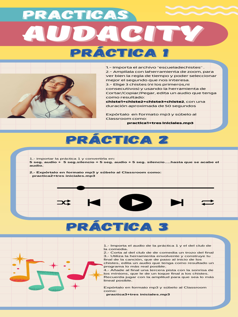 Prácticas Audacity Últimas | PDF | Mp3
