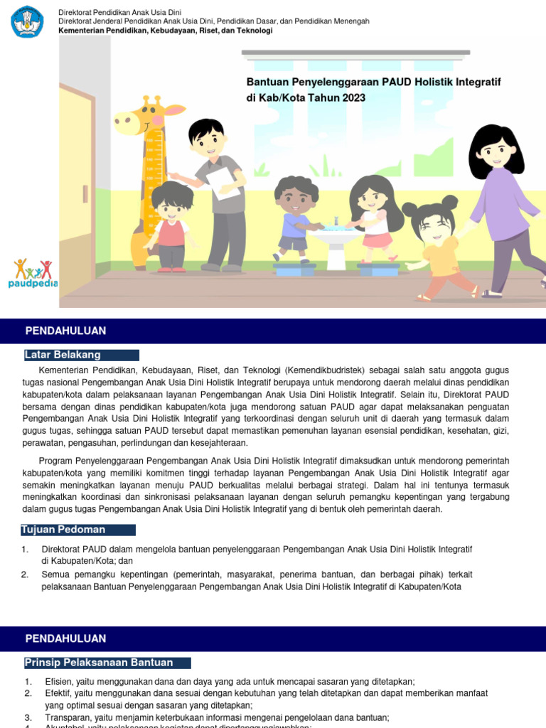 Paparan Bantuan PAUD HI 2023. | PDF