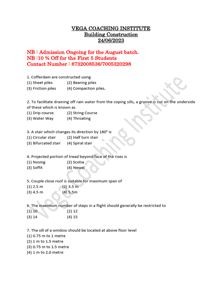 Building Construction | PDF | Window | Stairs