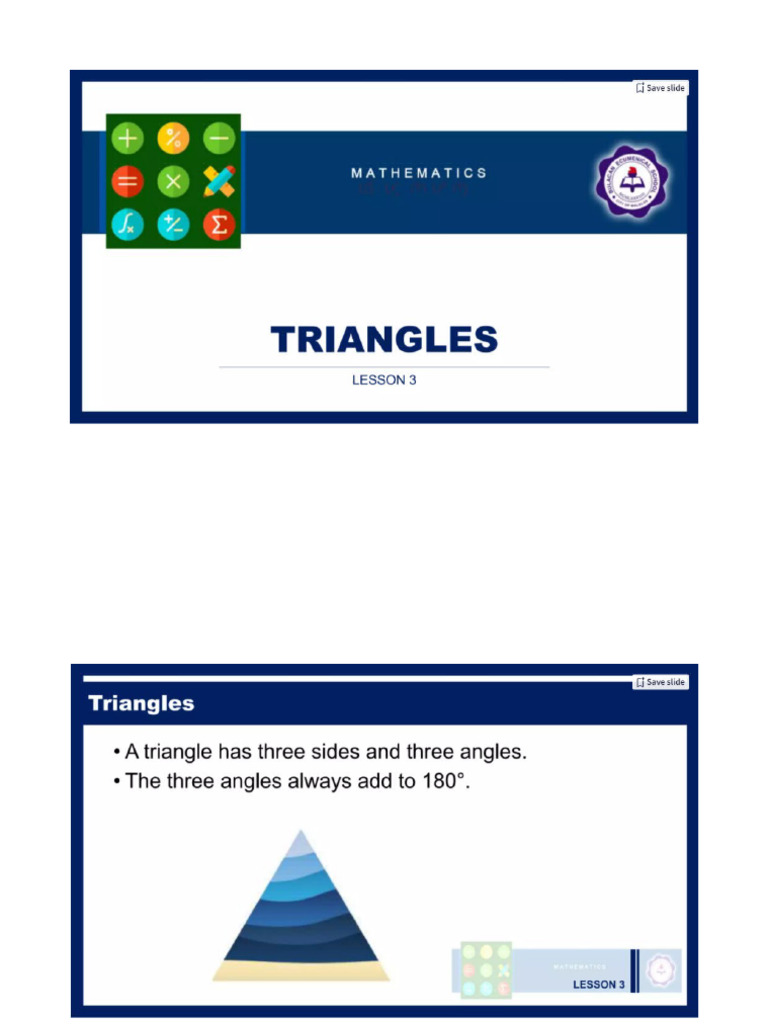 (Summary and Test) Triangle and the Pythagorus | PDF