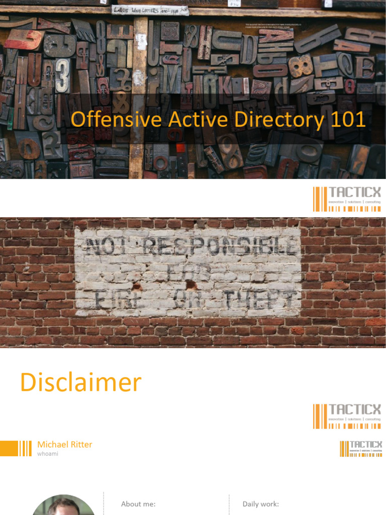 Offensive Active Directory 101 PDF | PDF | Active Directory | Network Protocols