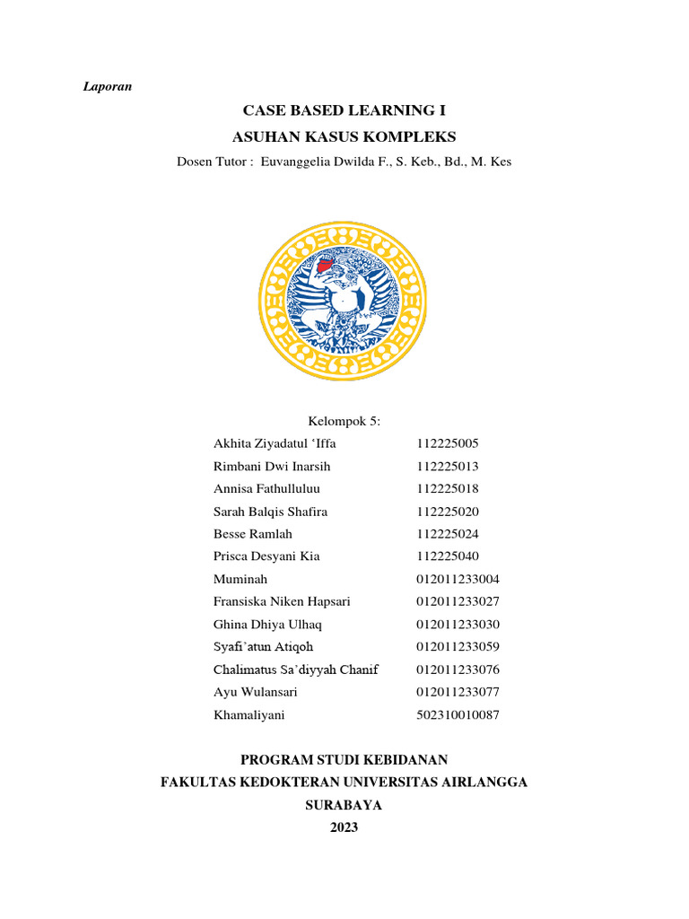 Laporan CBL 1 - Kelompok 5 | PDF