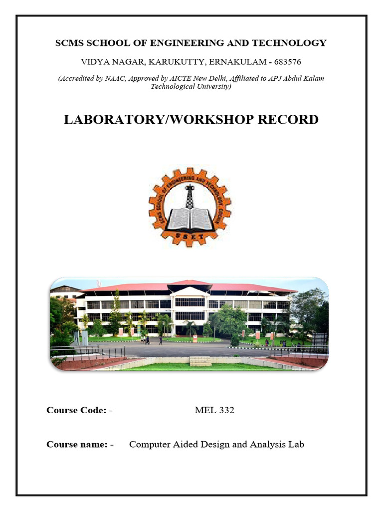 Cad Lab Manuel | PDF | Structural Analysis | Line (Geometry)