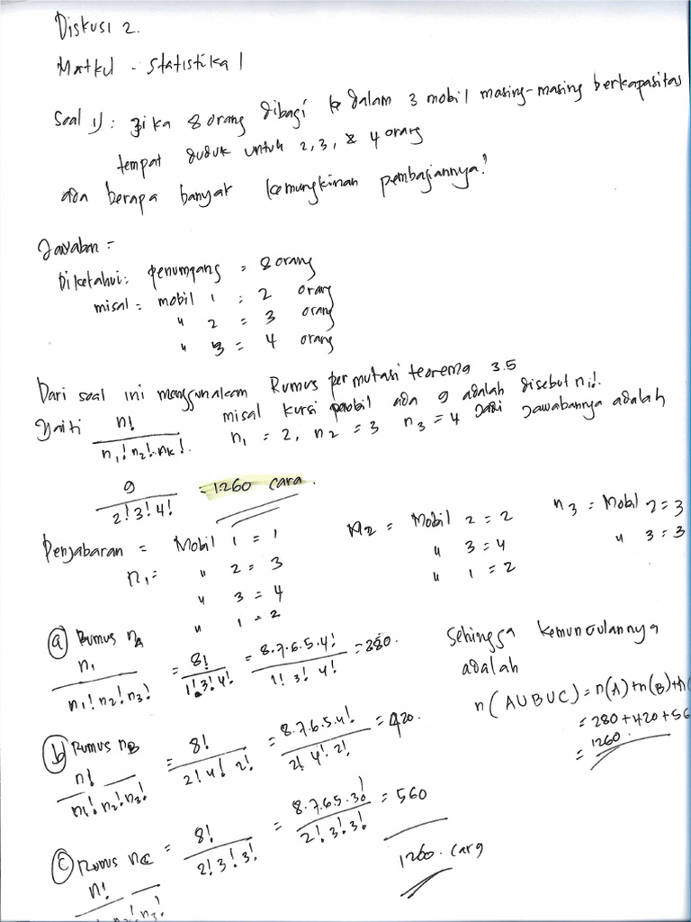 Statistika Diskusi 2 | PDF