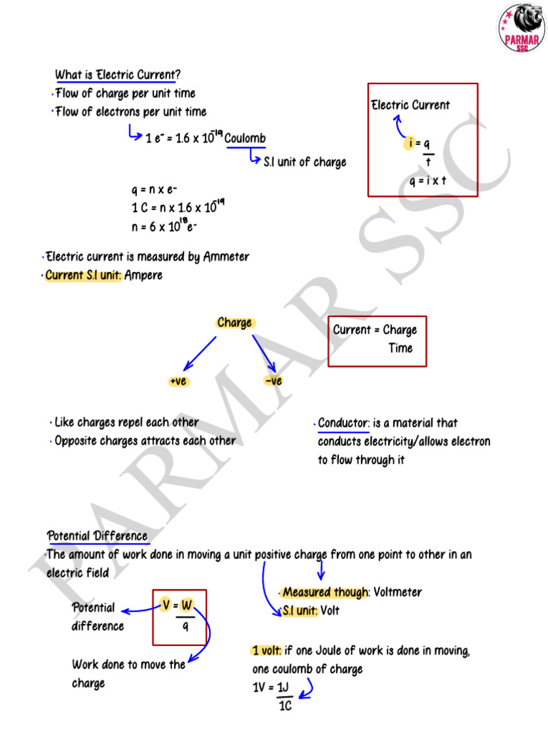 020) (Physics) Electricity PDF | PDF | Electric Current | Electricity
