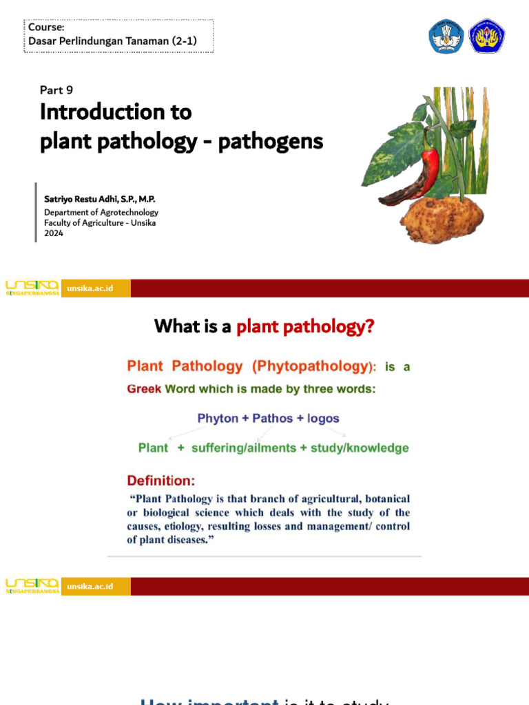 9-Introduction of Plant Pathogens & Disease Triangle | Download Free ...