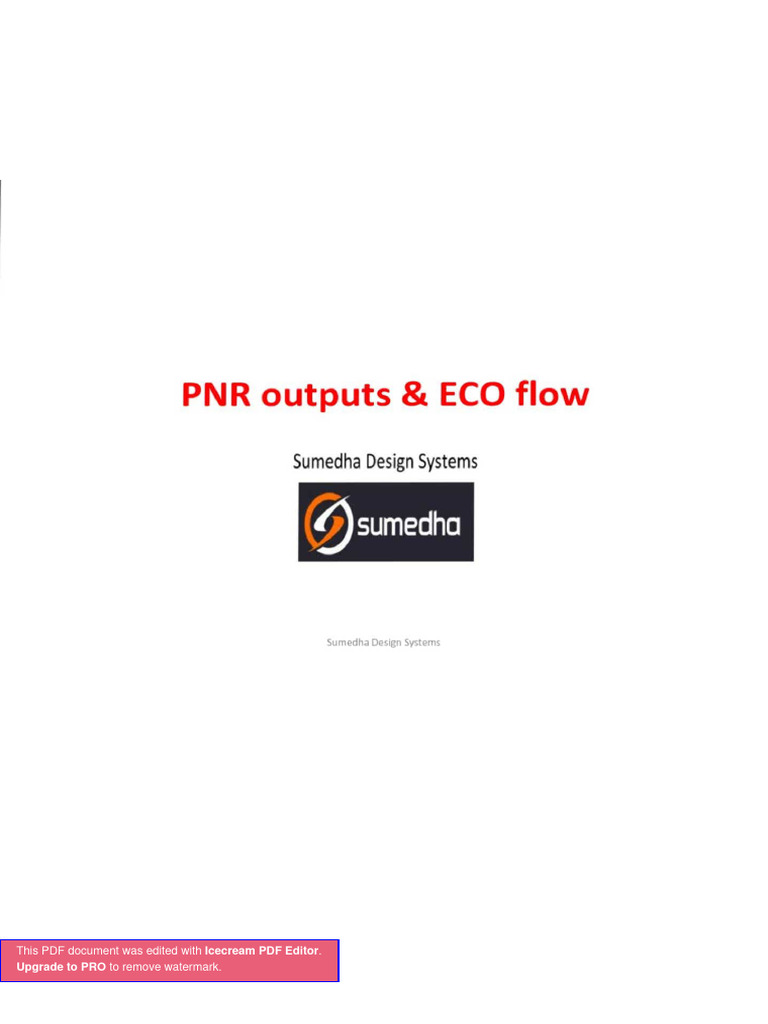 PNR OUTPUTS & ECO FLOW | PDF