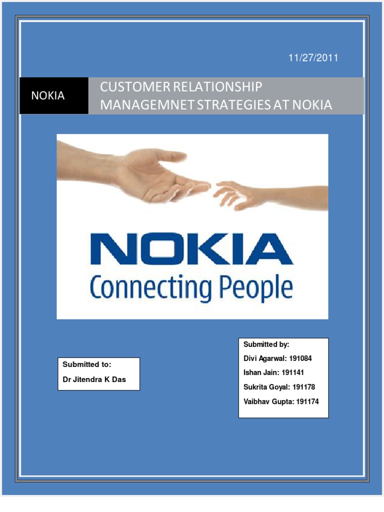 Customer Relationship Managemnet Strategies AT Nokia | PDF | Customer ...