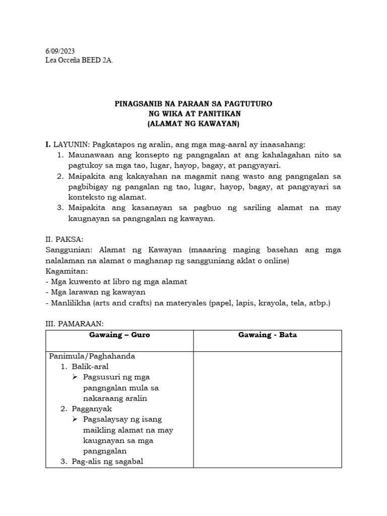 Lea Occeña | PDF