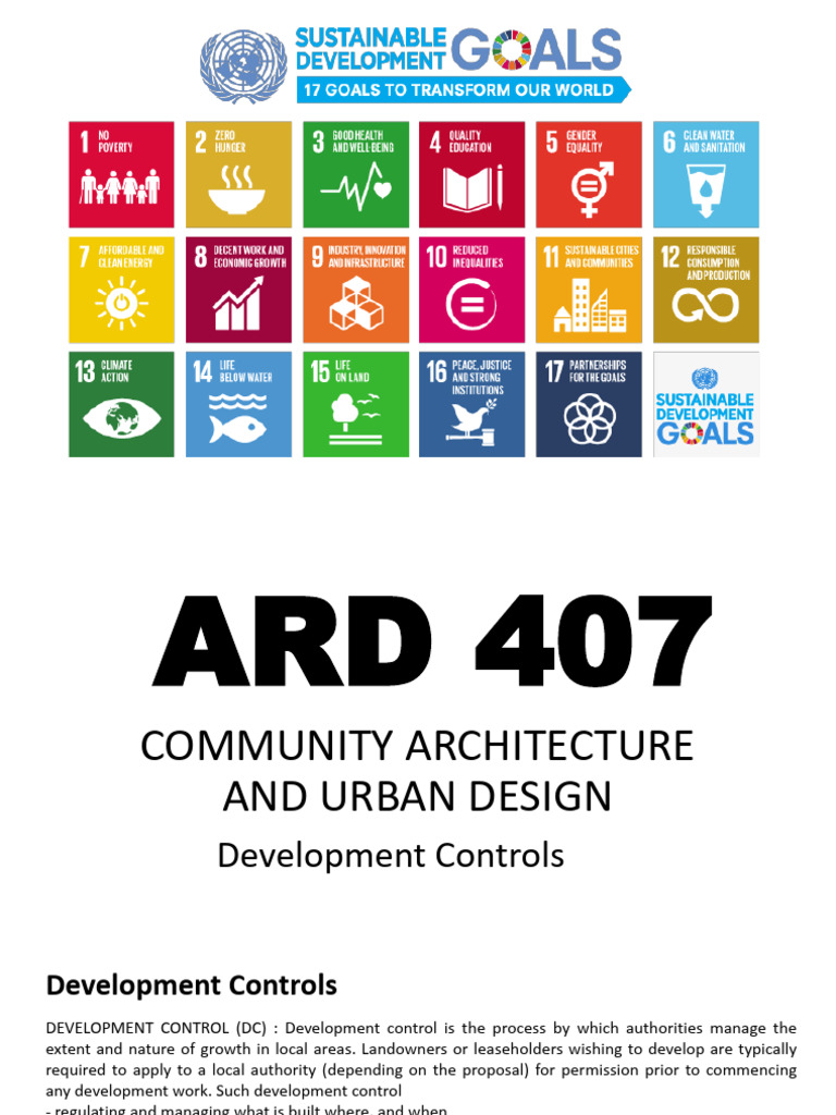 Ard 407 Development Controls | PDF | Urban Planning
