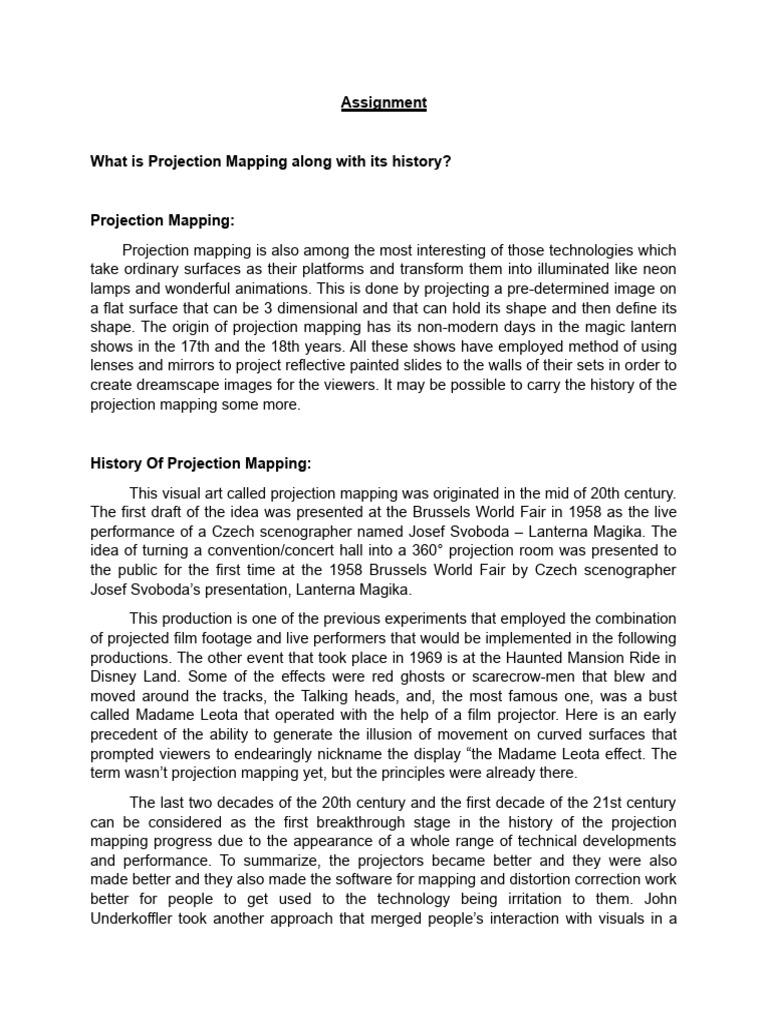 Projection Mapping Is One of The Most Effective Technologies That Can ...