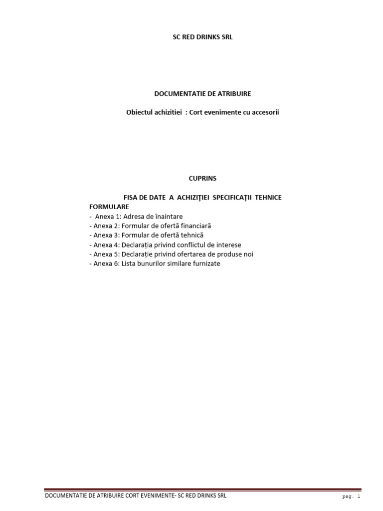 2 Documentatie Atribuire Cort | PDF
