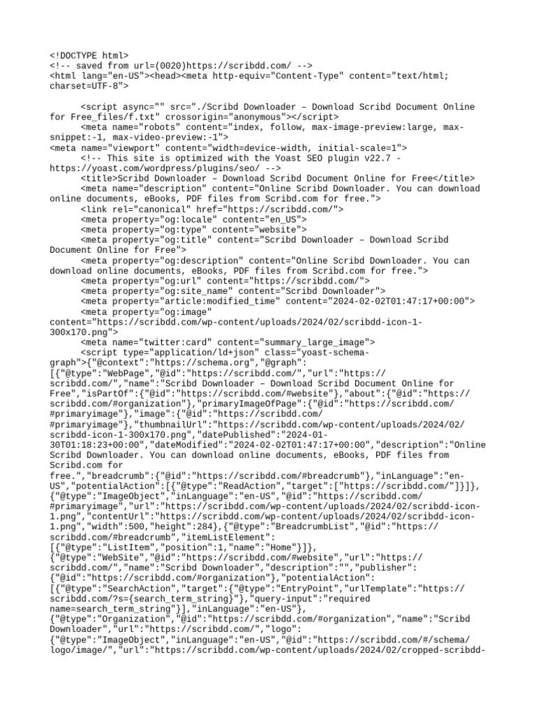 Scribd Downloader - Download Scribd Document Online For Free | PDF | Scribd | World Wide Web