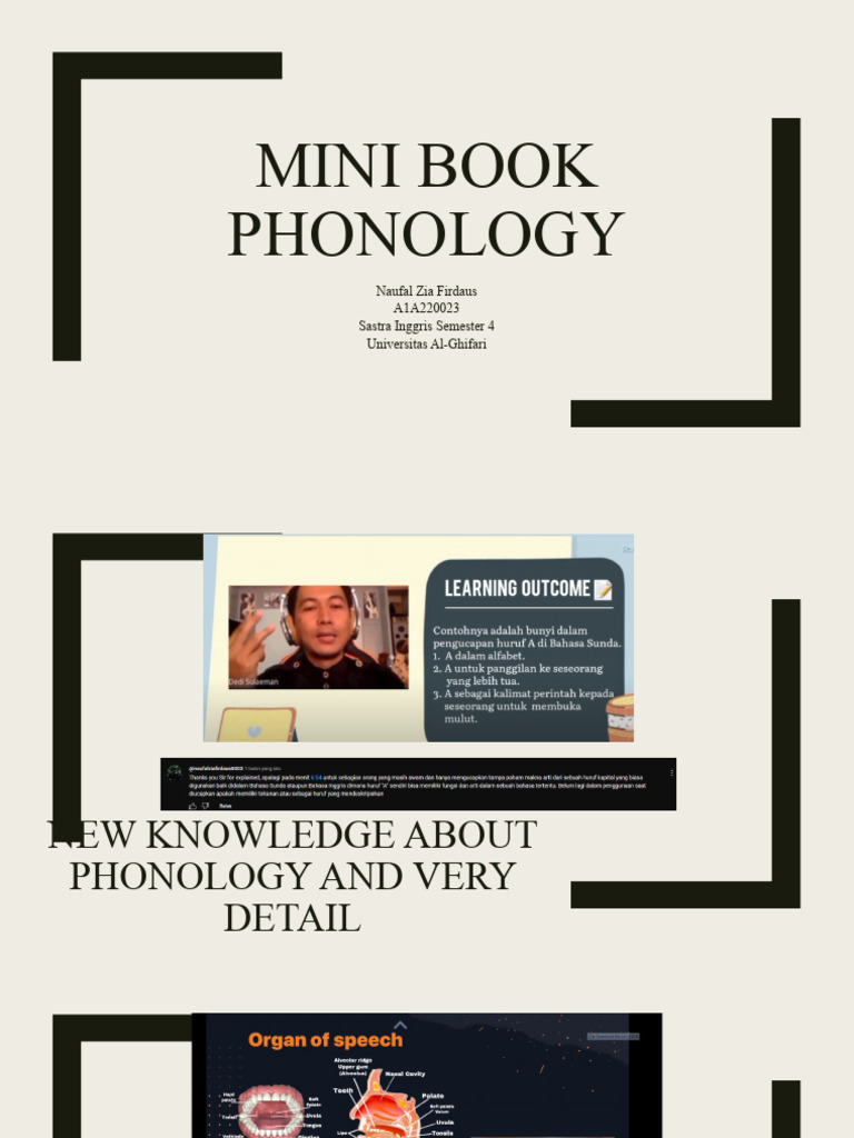 Mini Book Phonology | PDF