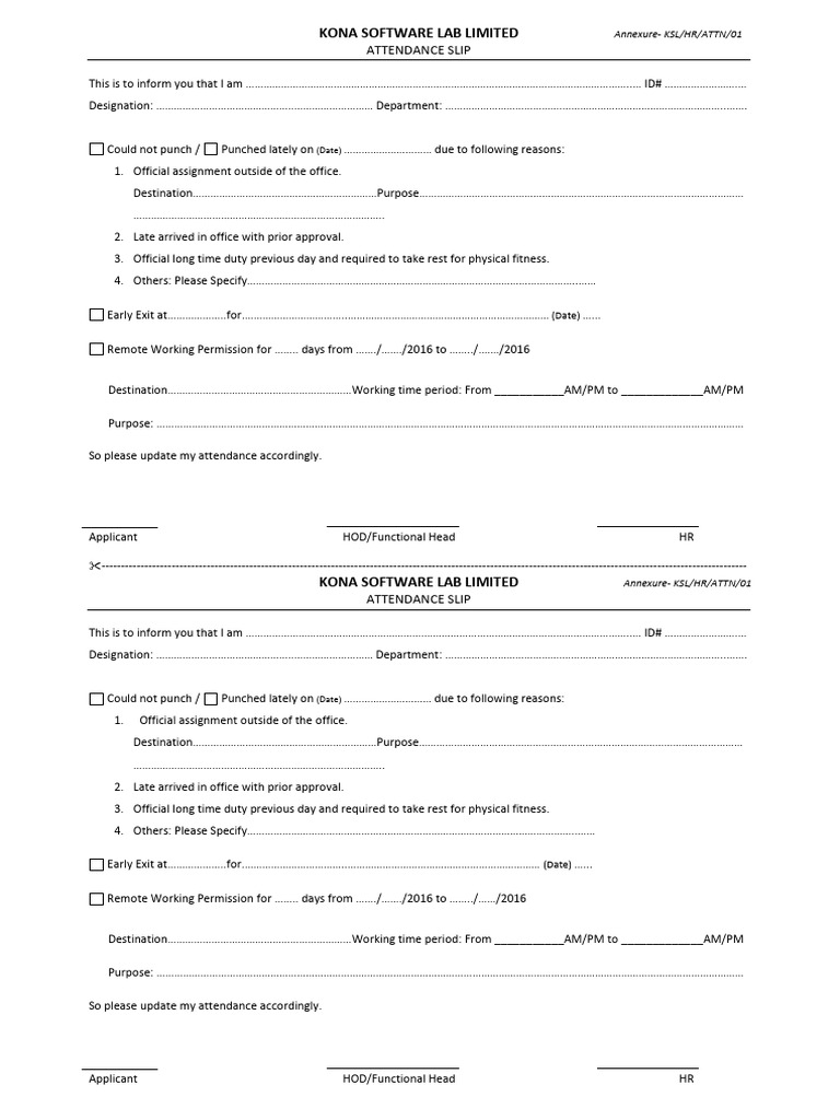 Attendance Adjustment Request Form | PDF | Computing | Information ...