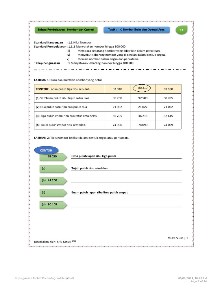 Modul Matematik Tahun 4 | PDF