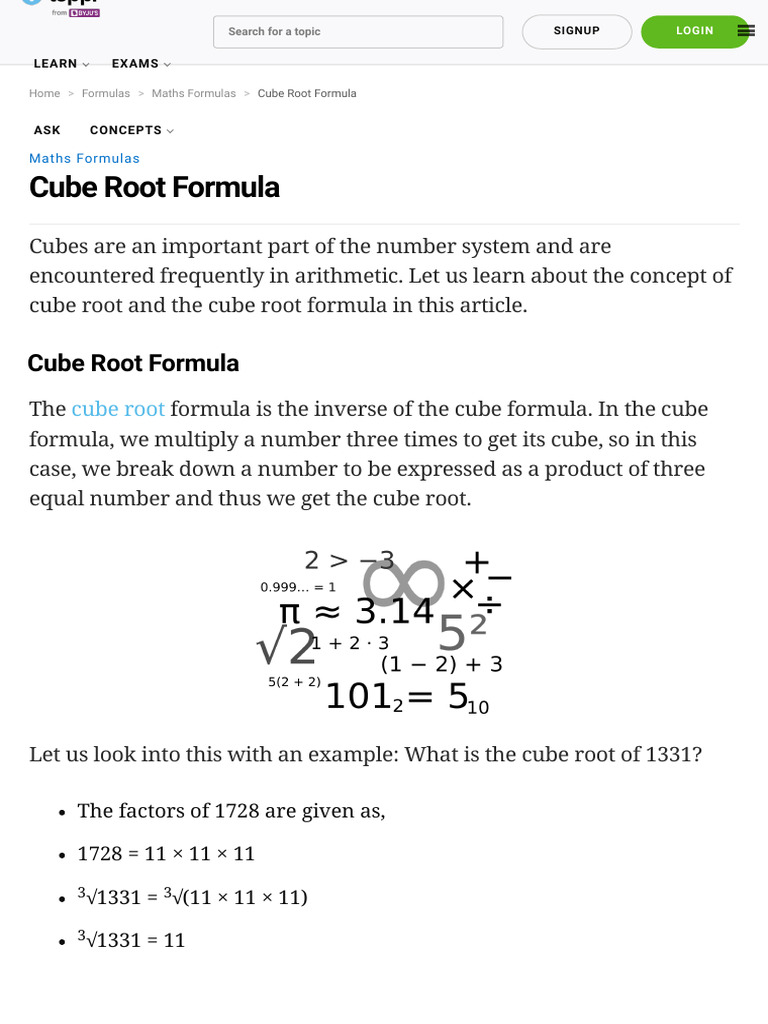 Cuberootformulameaning Table Formulas Solvedexamples 1710827181576