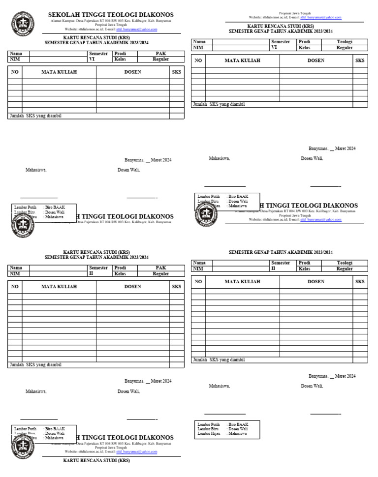 Form KRS Eksternal | PDF