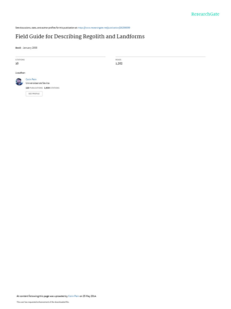 Regolith Description Methods | Download Free PDF | Sediment | Igneous Rock