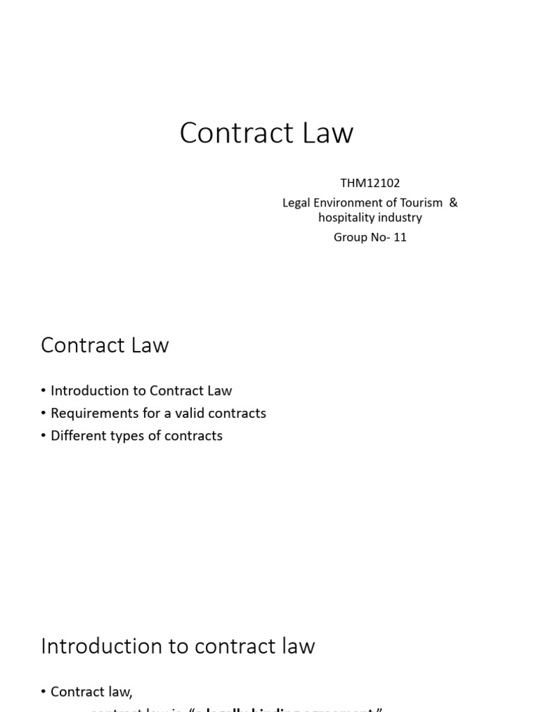 Contract Law | PDF