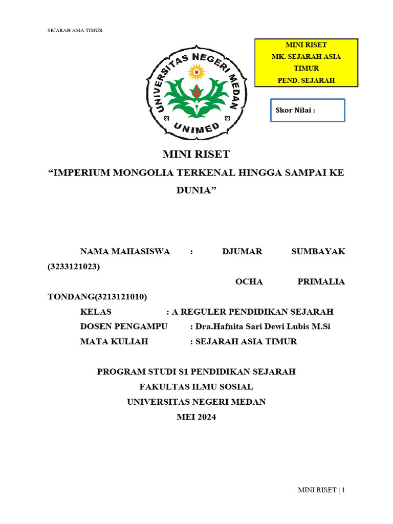 Mini Riset Kelompok 10 | PDF | Perjalanan