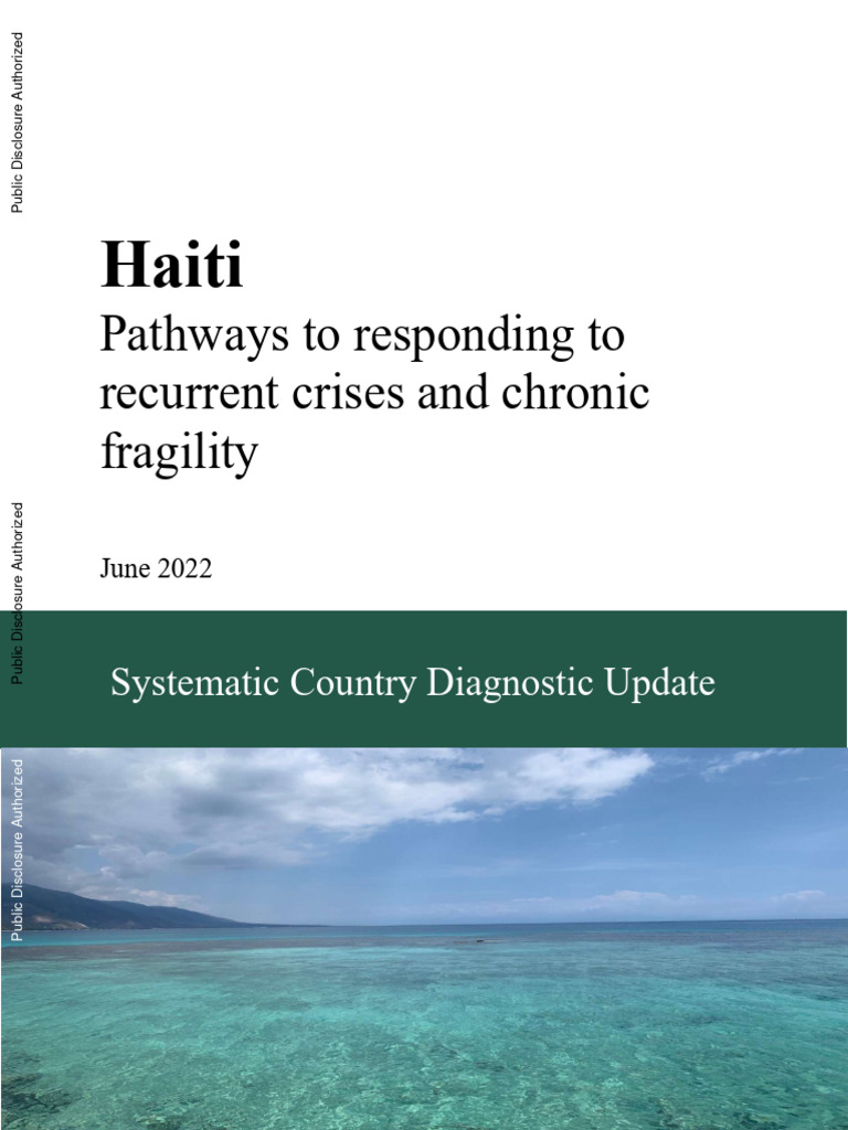 Haiti Systematic Country Diagnostic Update Pathways To Responding To ...