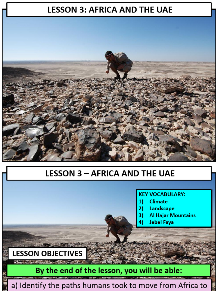 Lesson 3 - Africa and The UAE | PDF | Arabian Peninsula | United Arab ...