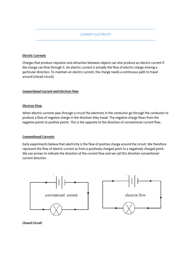 CURRENT ELECTRICITY | PDF