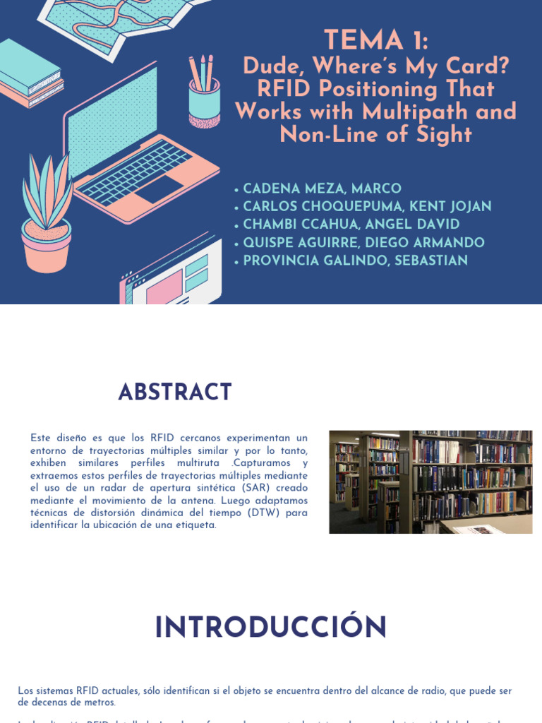 Dude, Where ' S My Card? RFID Positioning That Works With Multipath and ...