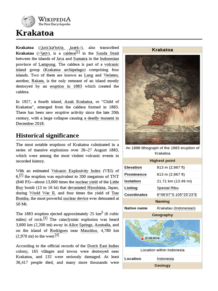 Krakatoa | PDF
