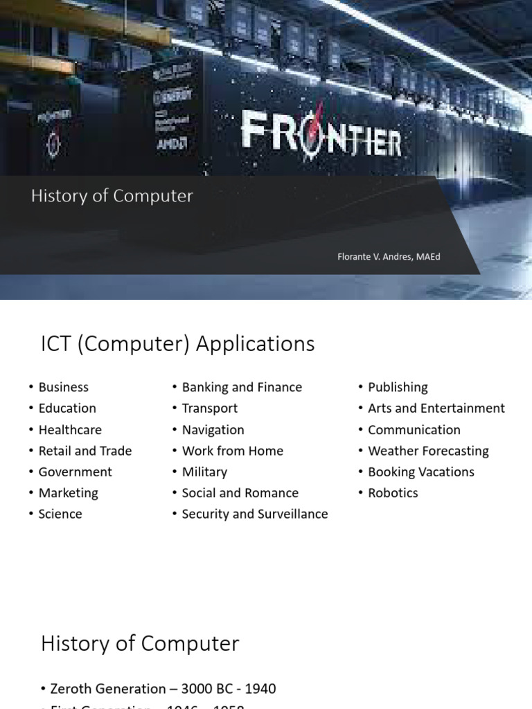 2 History of Computer | PDF | Classes Of Computers | Computing
