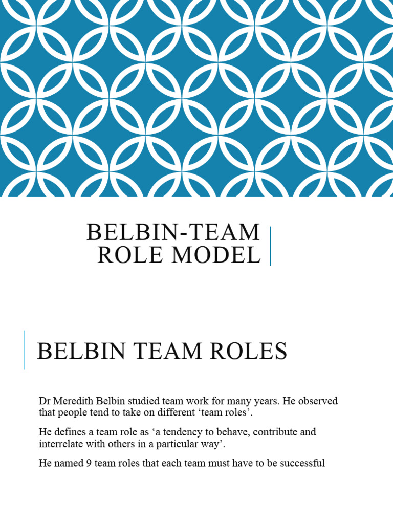 Belbin-Team Role Model | Download Free PDF | Organizational Behavior ...