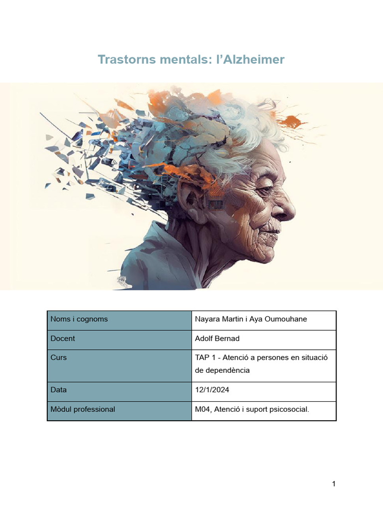 Trastorns Mentals - L'alzheimer | PDF