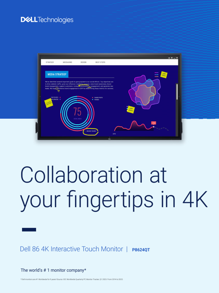 Dell 86 4k Interactive Touch Monitor p8624qt Datasheet | PDF | Computer ...