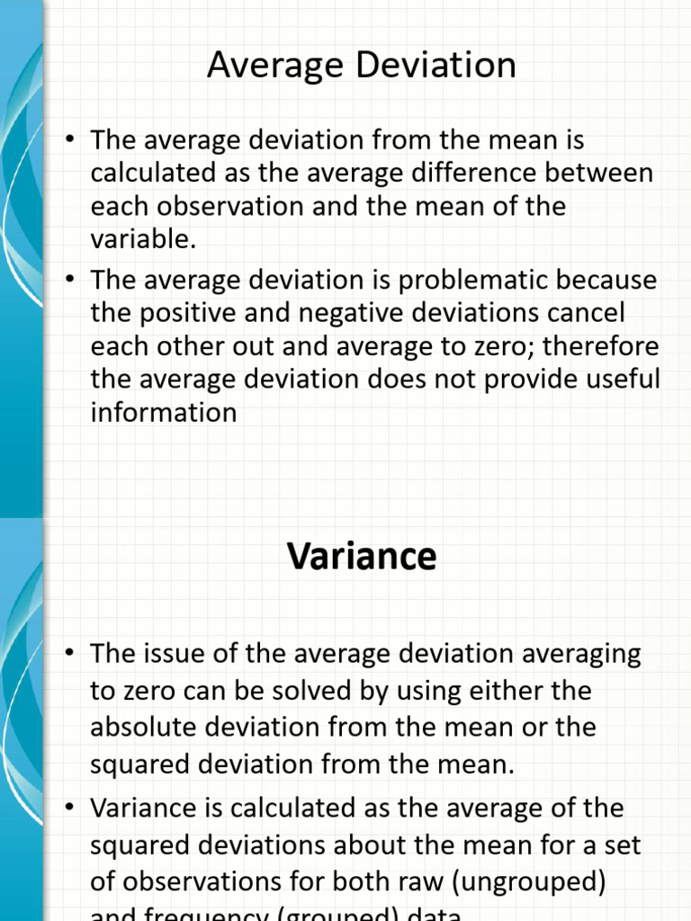 Lecture4B Slides | PDF | Variance | Standard Deviation