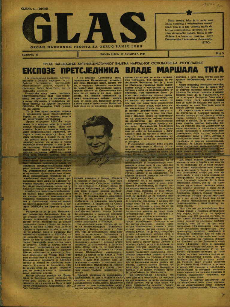 Glas Srpske 19450812 | PDF