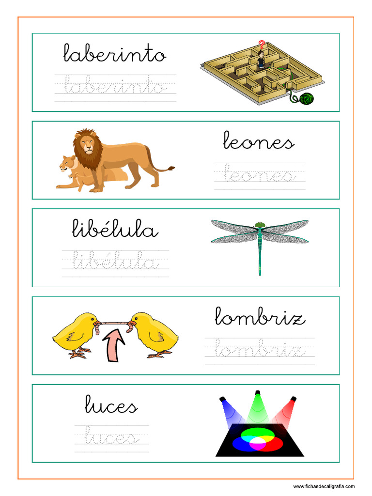 Ficha Lectoescritura PDF Imprimir Palabras Empiezan La Le Li Lo Lu | PDF