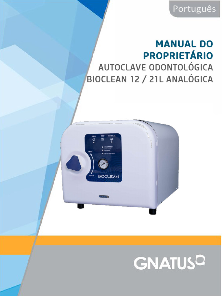 Autoclave Bioclean 12L e 21L Analógica | PDF | Esterilização ... Autoclave Bioclean 12L e 21L Analógica | PDF | Esterilização ...