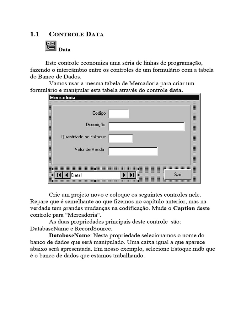 Controle Data Control - Explicacao Sobre Como Usar e Fazer | PDF ...