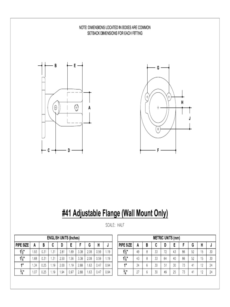 Adjustable Flange | PDF