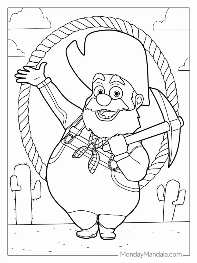 Stinky Pete Prospector Coloring Page | PDF