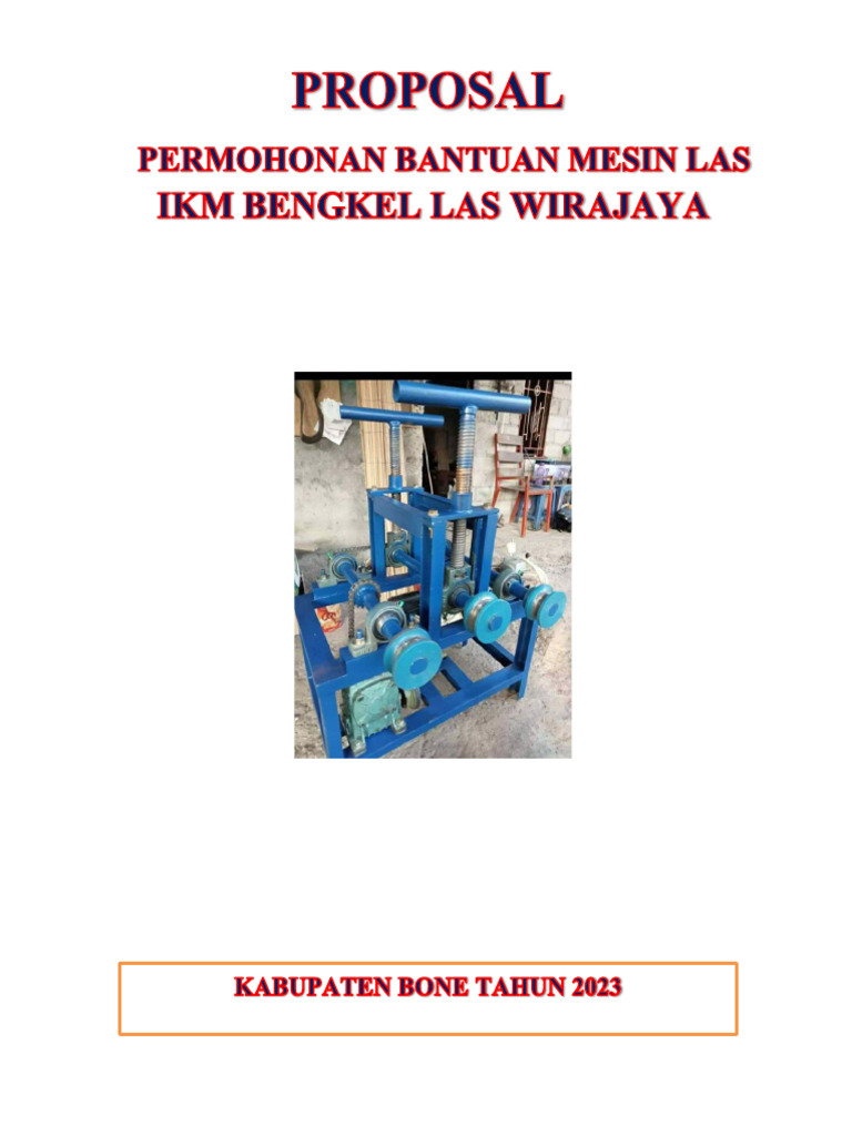 Proposal Bantuan Peralatan Las | PDF
