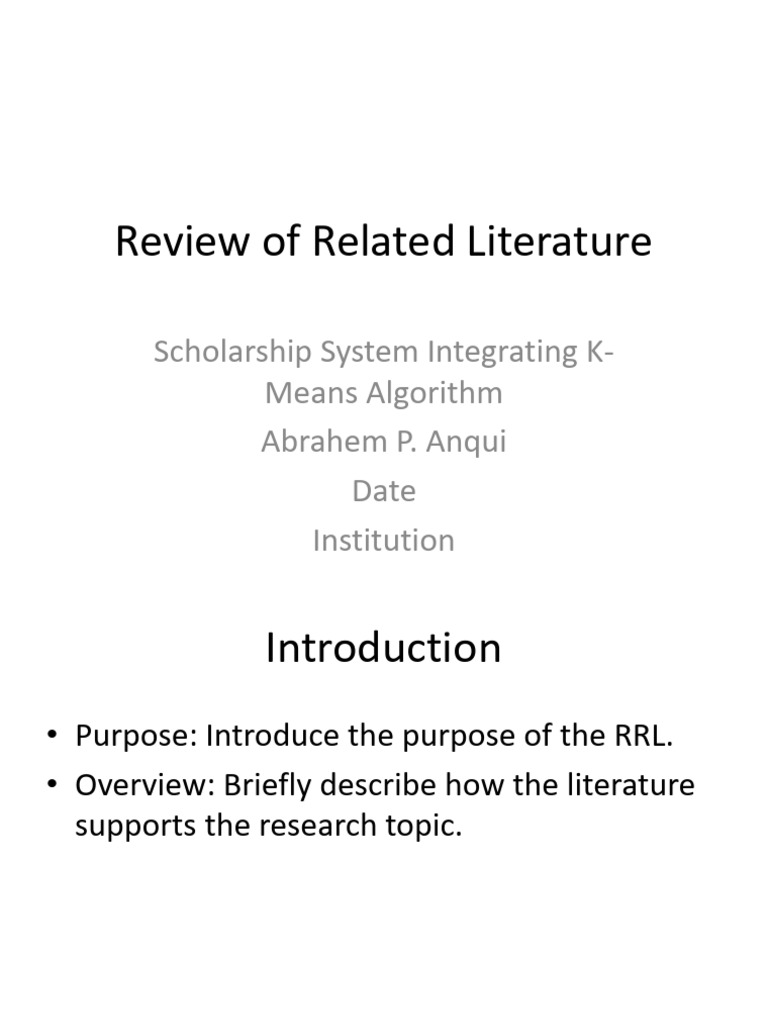 Scholarship_System_RRL_Presentation | PDF