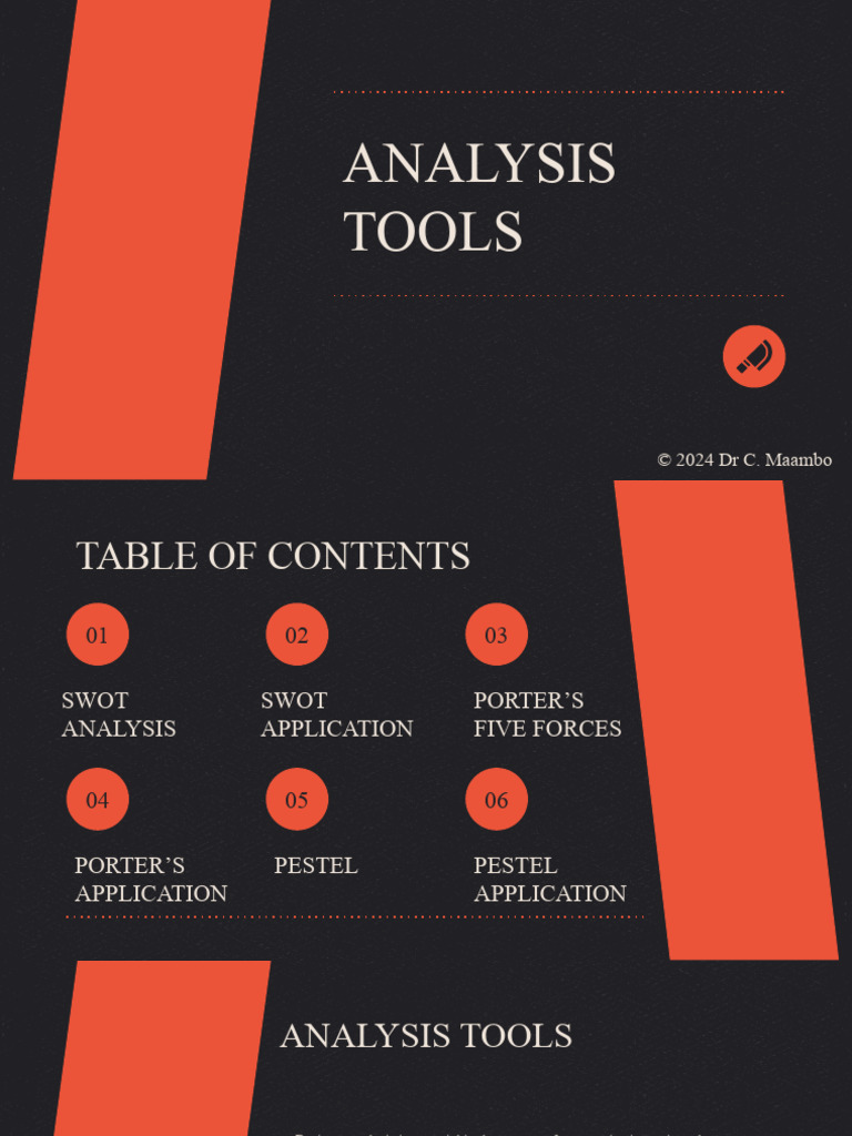 Bba140 Lecture 2 - Analysis Tools | PDF | Swot Analysis | Profit (Economics)