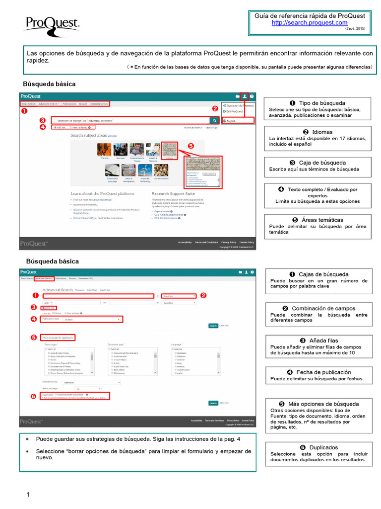 Guia Proquest | PDF | Bases de datos | Informática