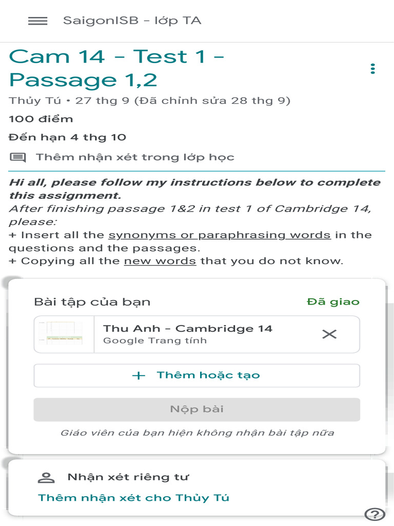 Cam 14 - Test 1 - Passage 1,2 | PDF