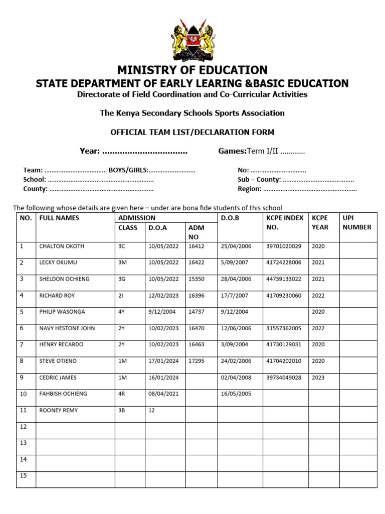 Declaration Form | PDF