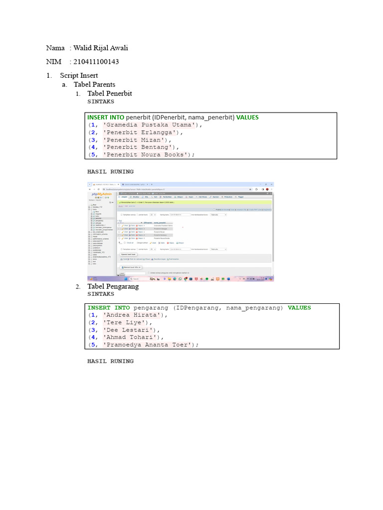 21-143 - Walid Rijal Awali | PDF | Game & Aktivitas